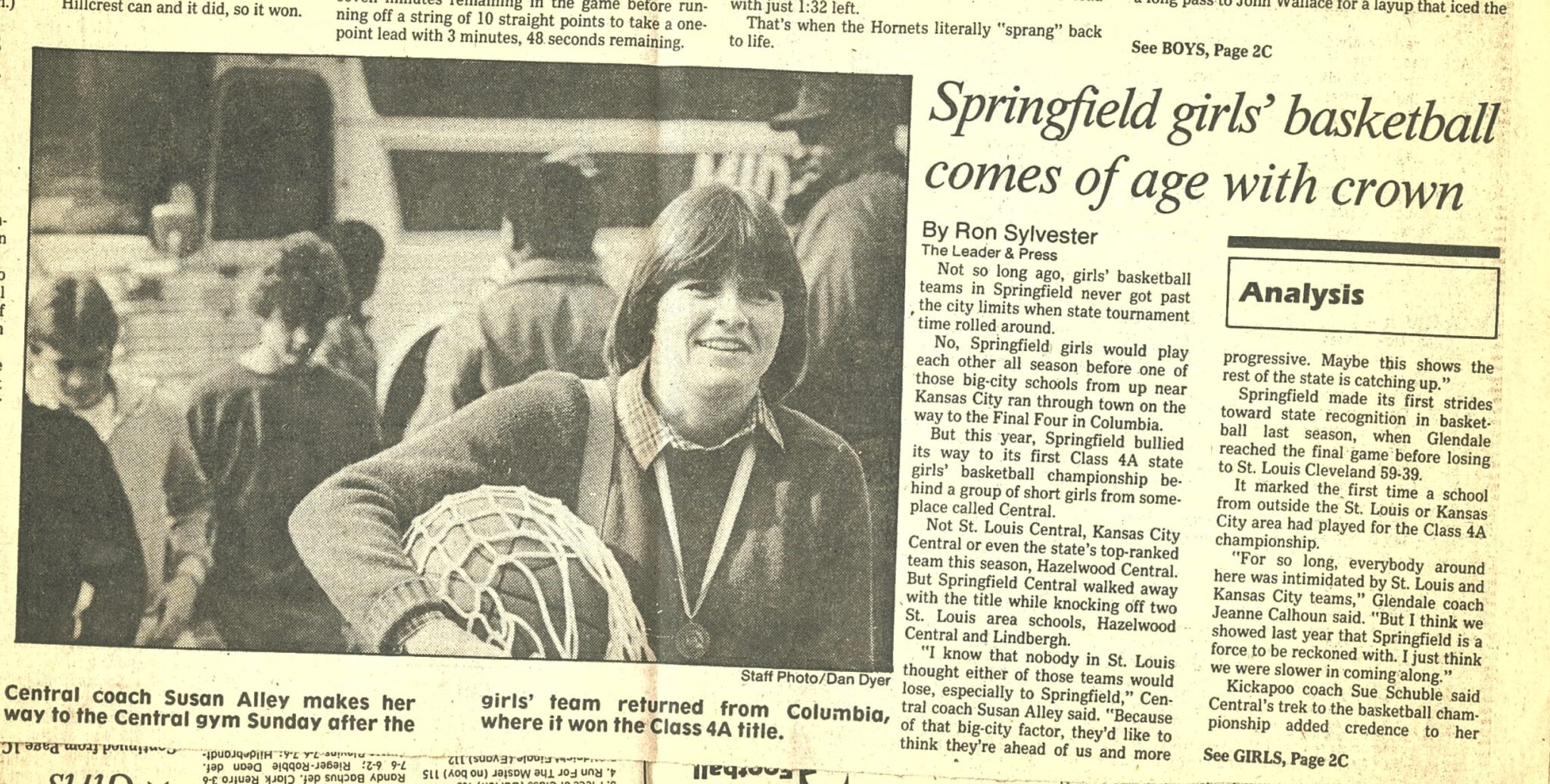 Central High School Girls Basketball 1984 State Championship Team ...